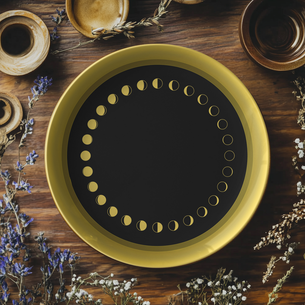 Phases of the Moon Dinner Plate – ImaginedByNell